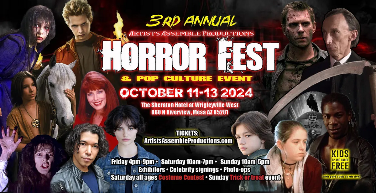 Come see us at Artists Assemble Productions - HORROR FEST! – Avid Artifice